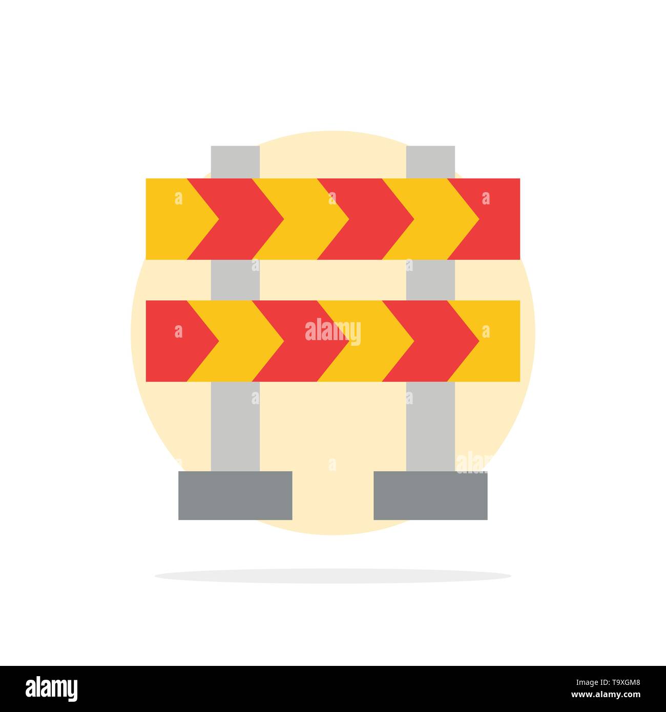 Industrial Building Icon Red Circle Stock Vector Images - Alamy