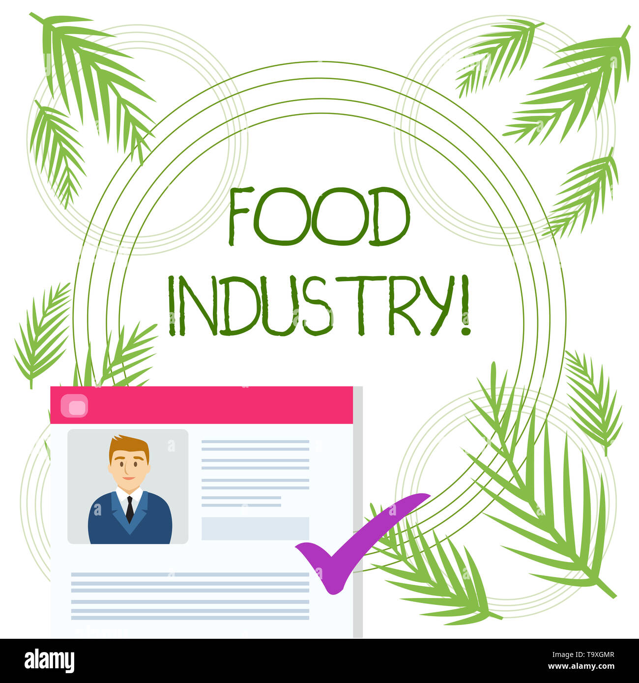 Conceptual hand writing showing Food Industry. Concept meaning Diverse ...