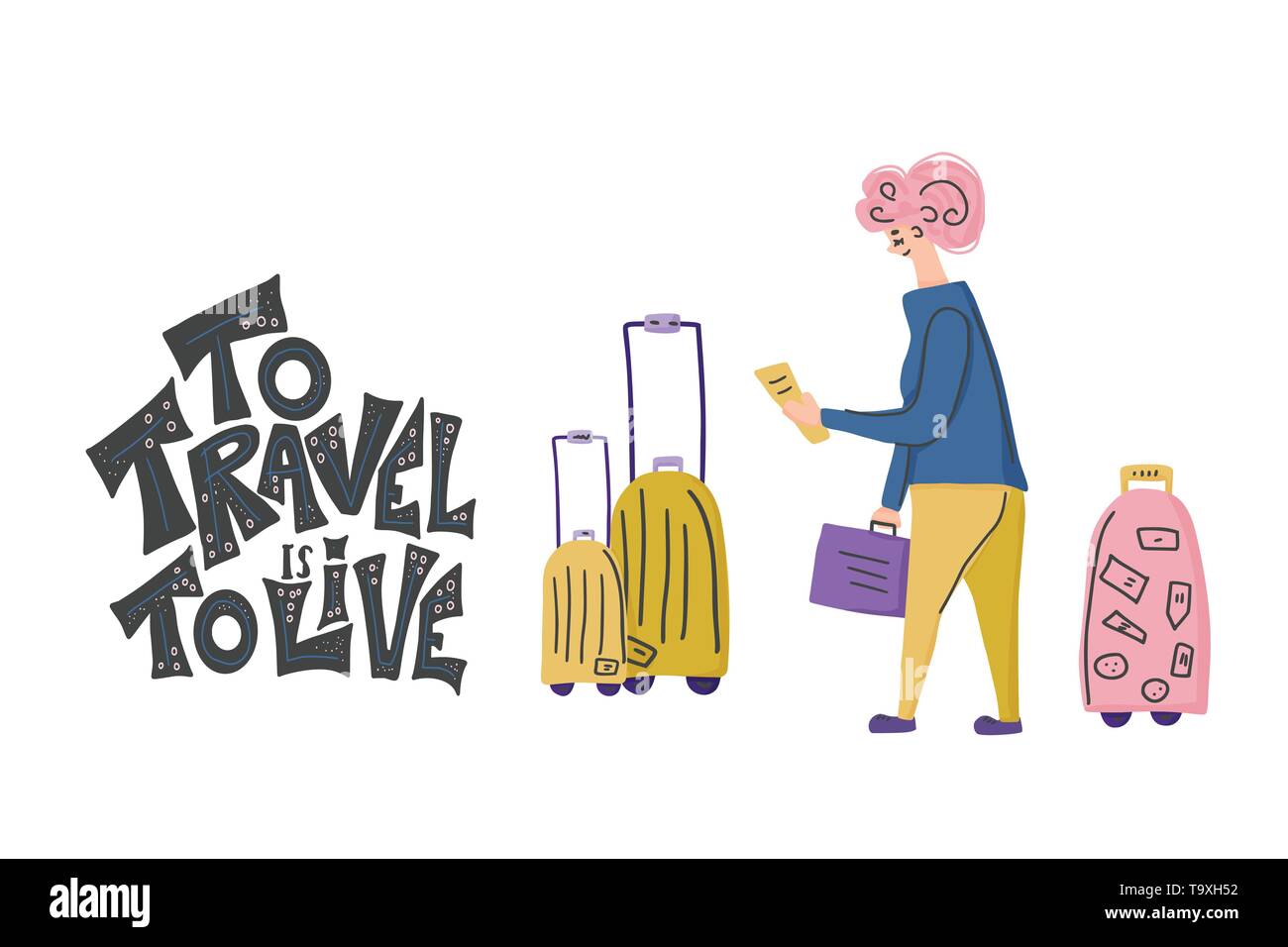 Travel agency poster people hi-res stock photography and images - Alamy