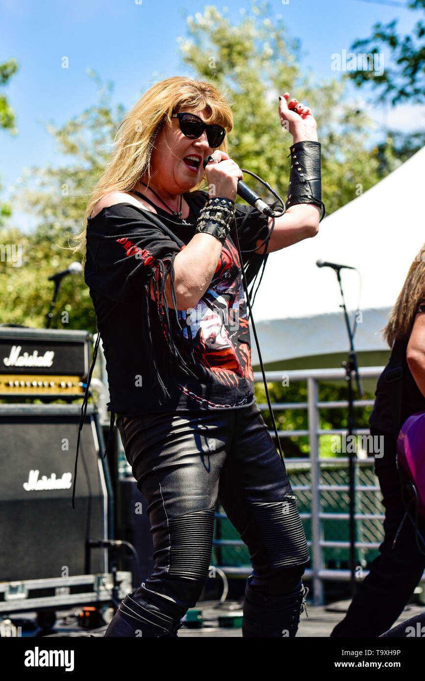 May 5, 2019, Encino, California, DIA a female fronted Dio tribute band ...