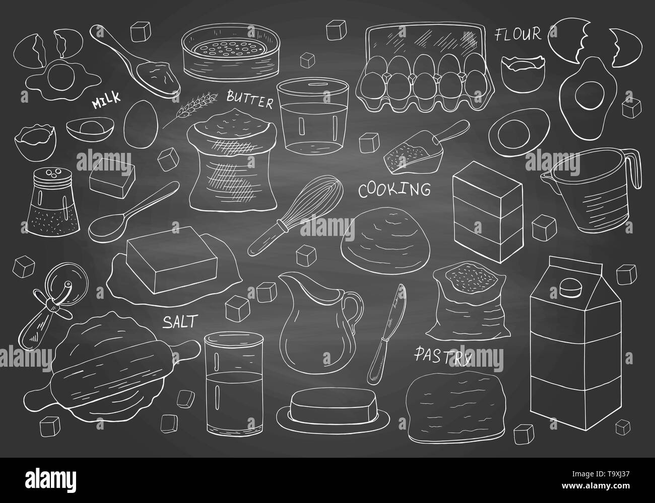 Hand drawn cafe menu board Stock Vector Images - Alamy