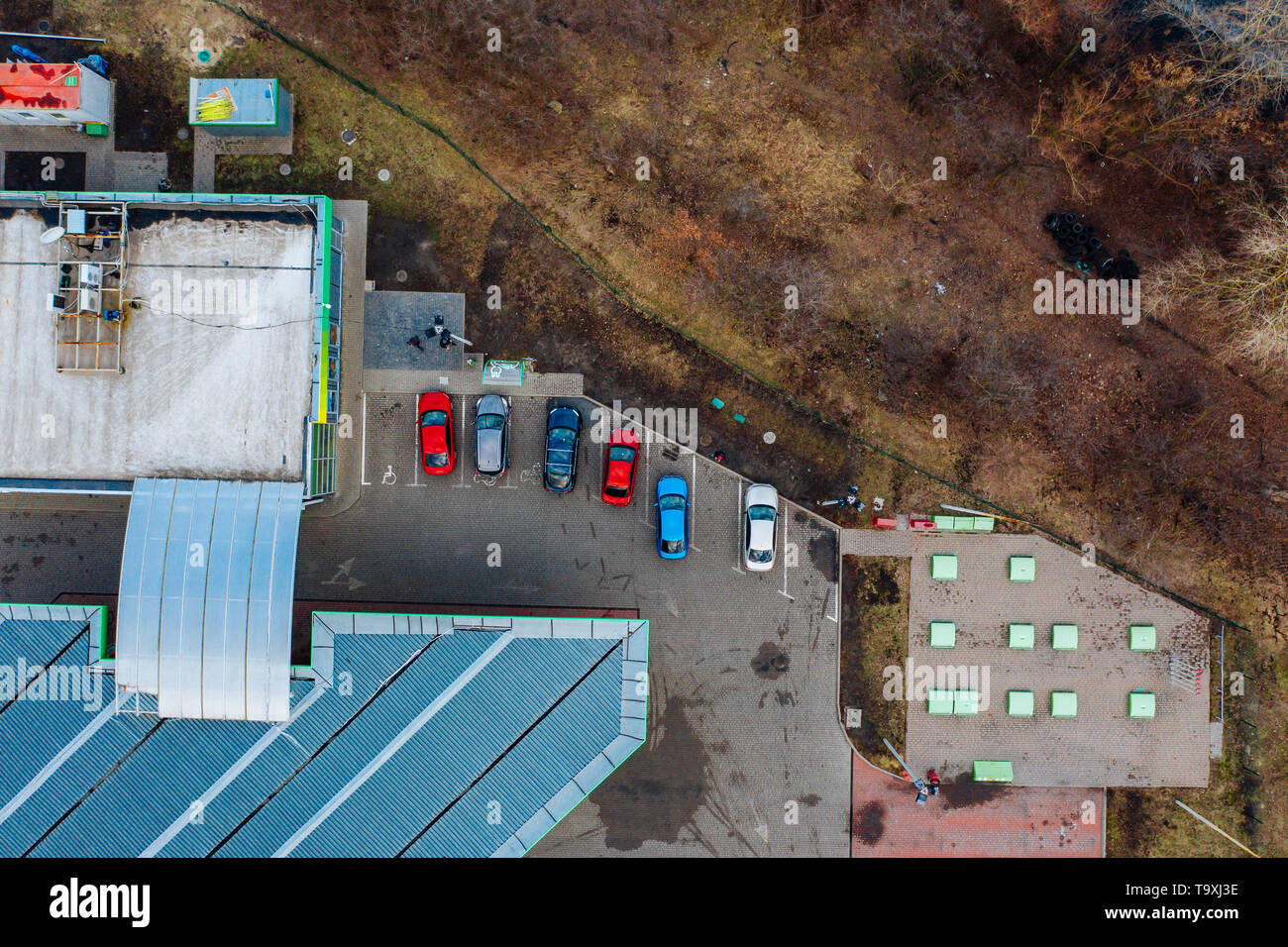 Aerial photography with the drone, the top view Stock Photo - Alamy