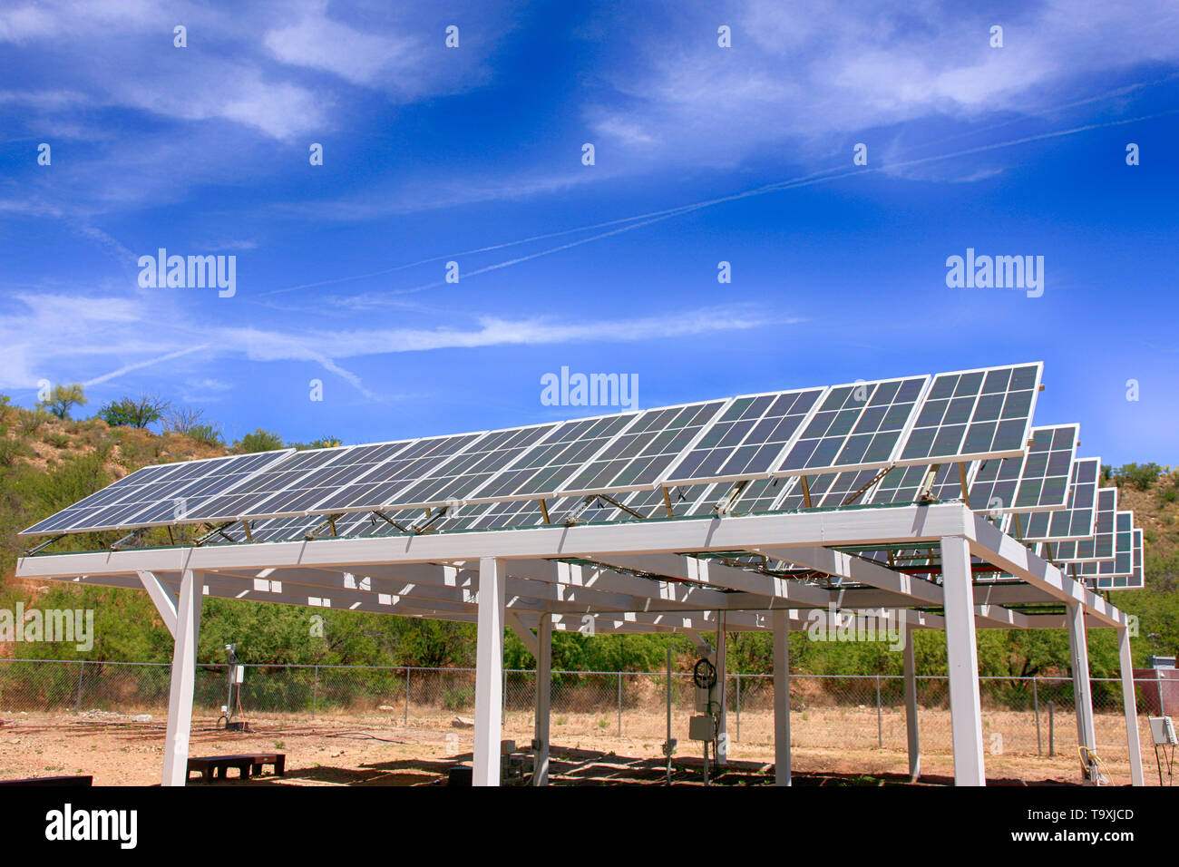 Solar research of Photovoltaic panels at Bisosphere 2, the American ...
