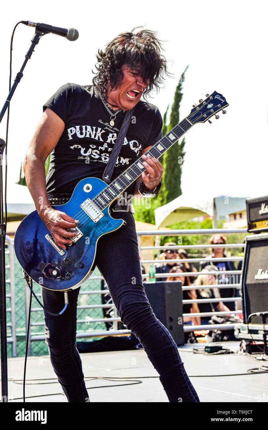 May 5, 2019, Encino, California, Marq Torien of the Bulletboys on stage ...