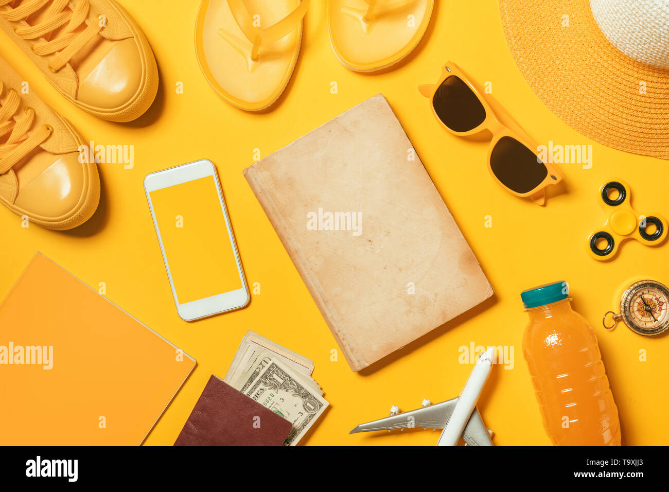 summertime at the beach with leisure objects Stock Photo - Alamy