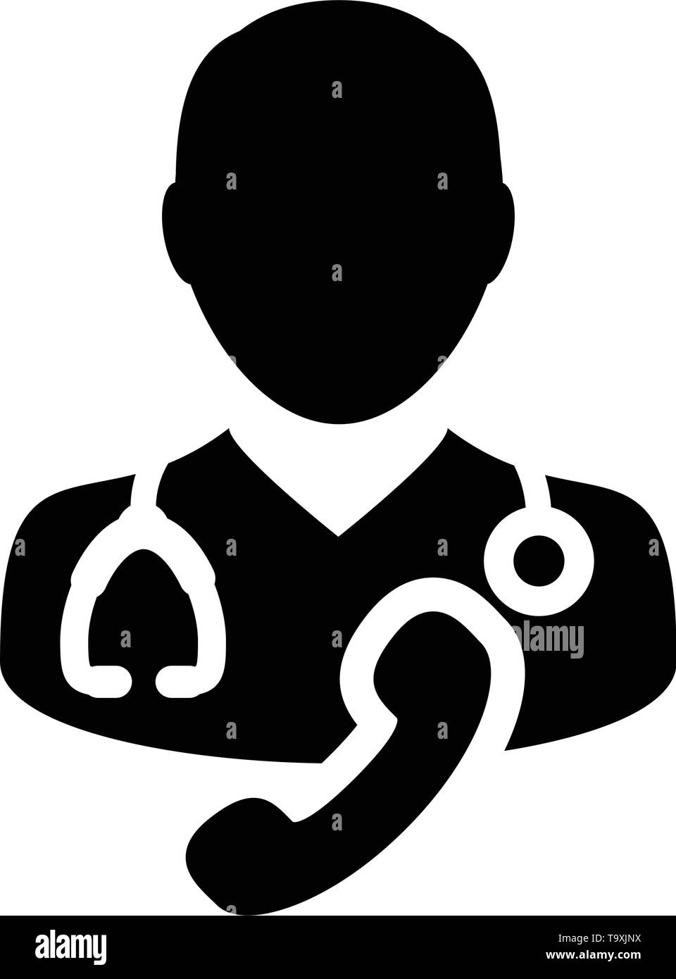 Healthcare icon vector male doctor person profile avatar symbol with ...