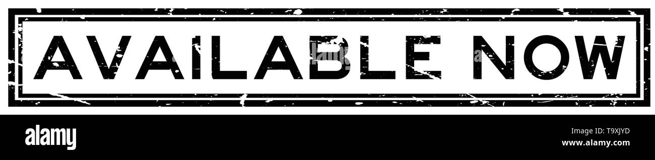 Grunge available now word square rubber seal stamp on white background Stock Vector Image & Art ...