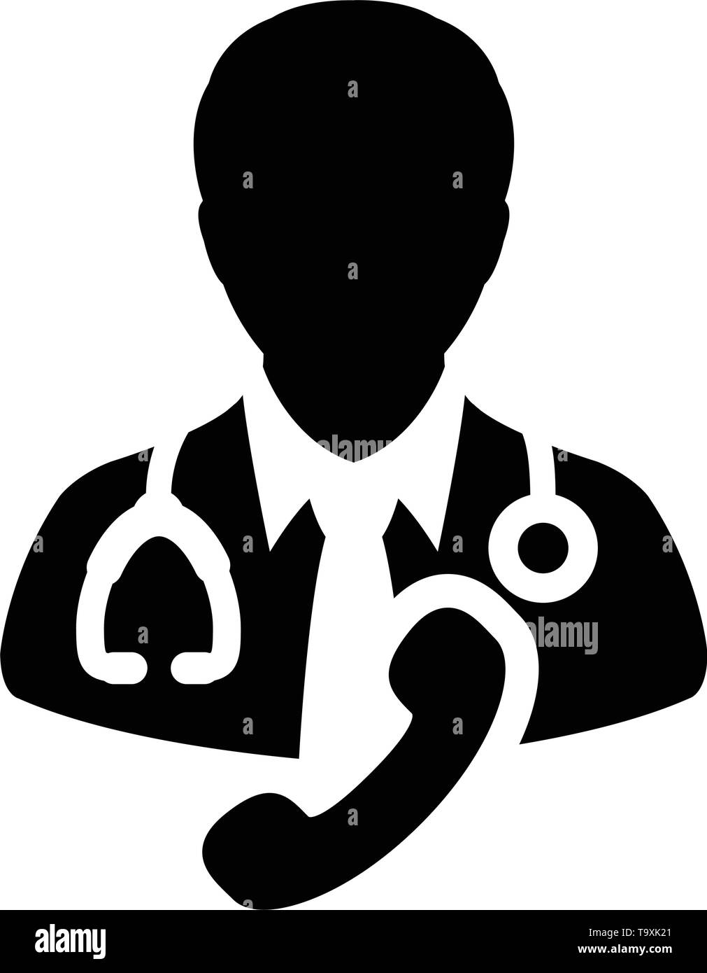 Medical icon vector male doctor person profile avatar symbol with ...