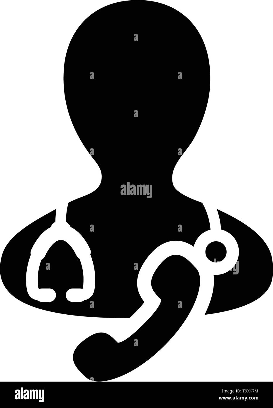 Doctor consultation icon vector male person profile avatar with ...