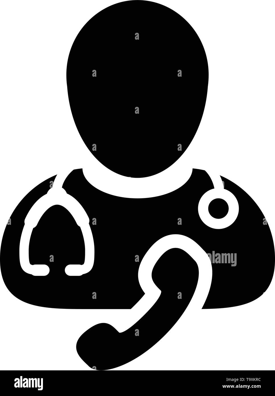 Ask a doctor icon vector male person profile avatar symbol with ...