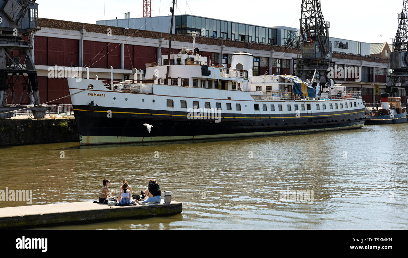 BRISTOL, UK - MAY 14 : View of the Balmoral ship on the River Avon in ...