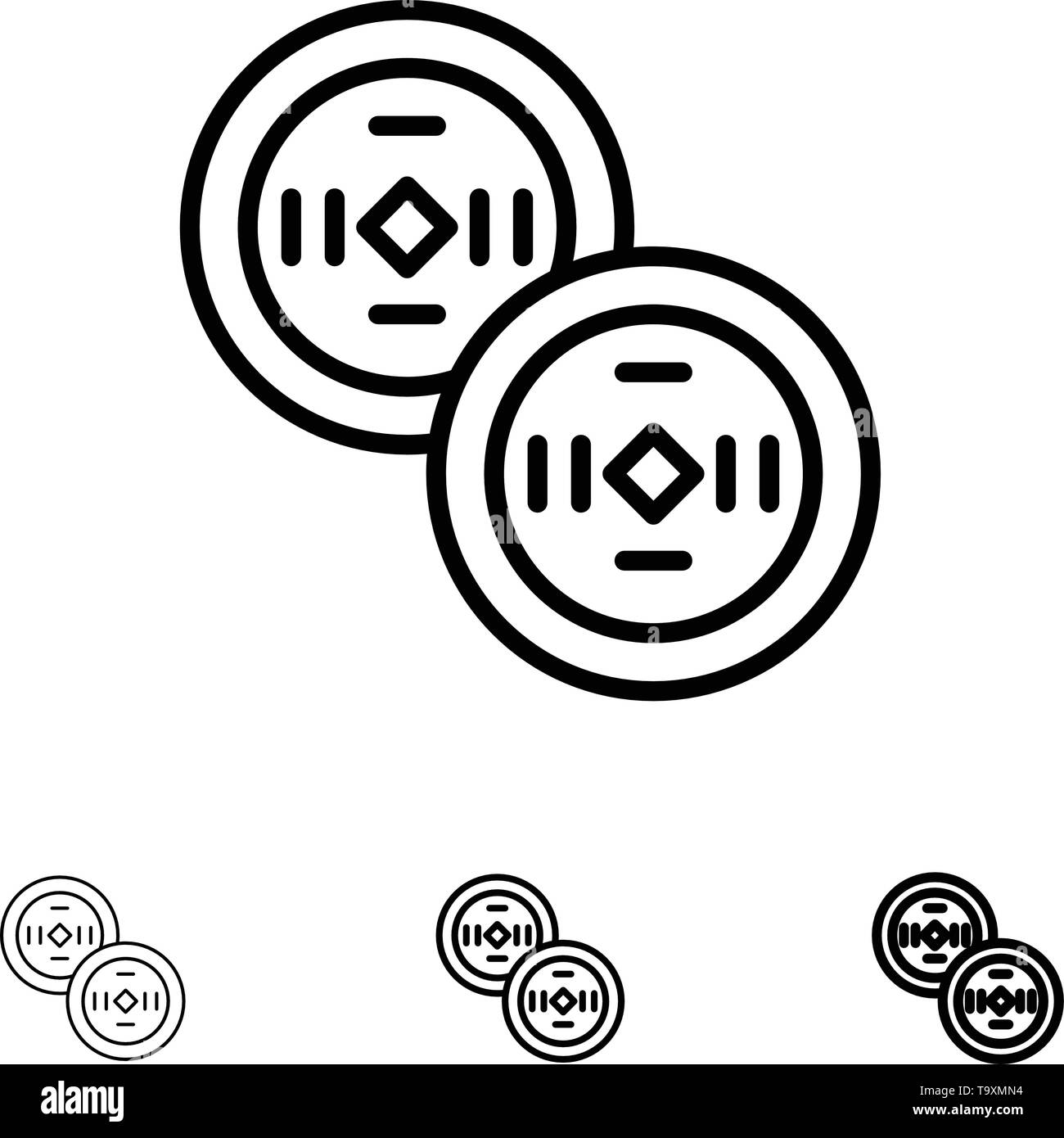 Chinese coin currency Black and White Stock Photos & Images - Alamy