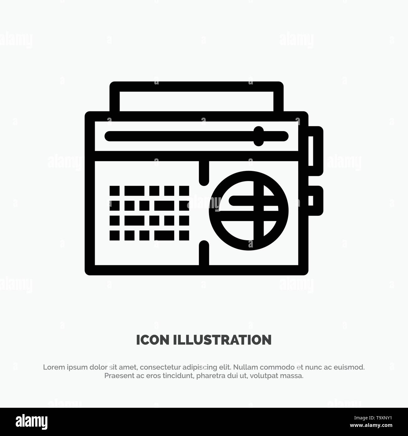 Old radio player icon Stock Vector Images - Alamy