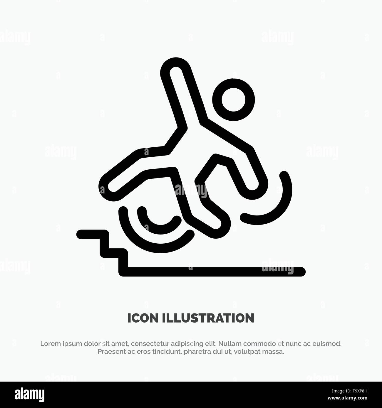 Business, Crash, Failed, Failure, Fall Line Icon Vector Stock Vector ... Business, Crash, Failed, Failure, Fall Line Icon Vector Stock Vector ...