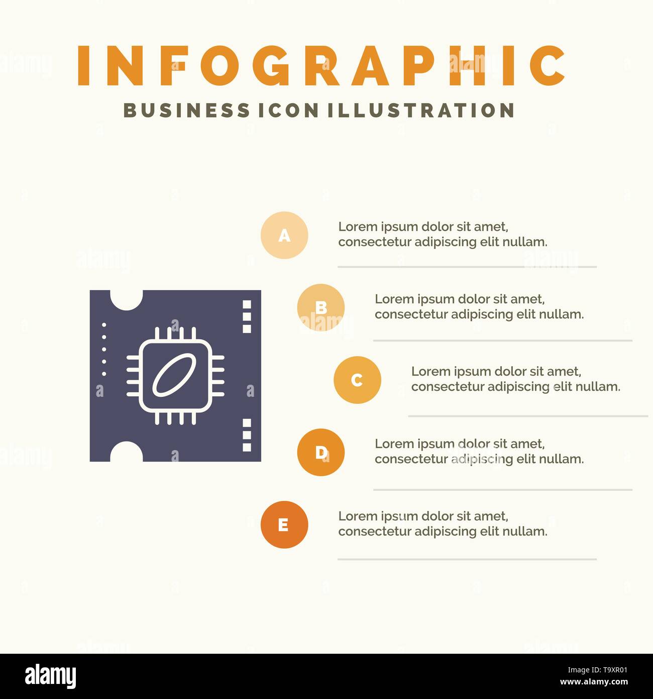 Computer hardware infographics motherboard cpu hi-res stock photography ...