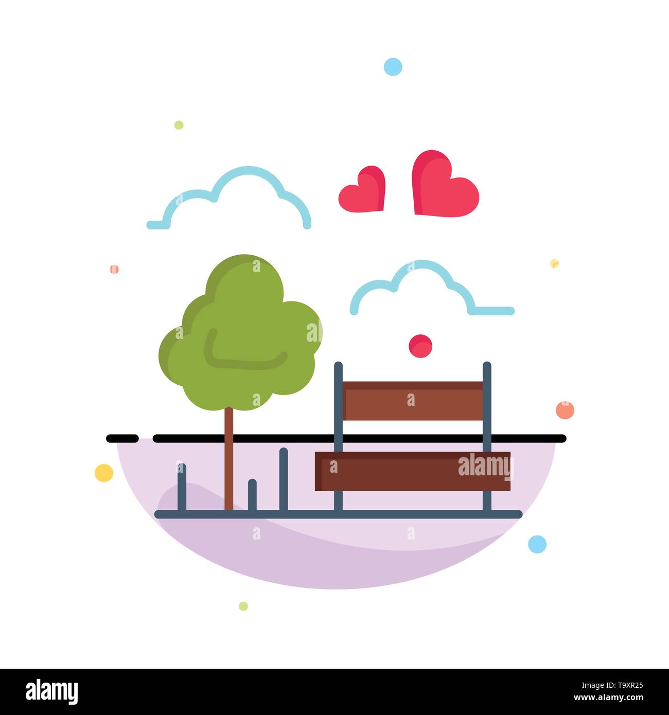 Tree bench logo hi-res stock photography and images - Alamy