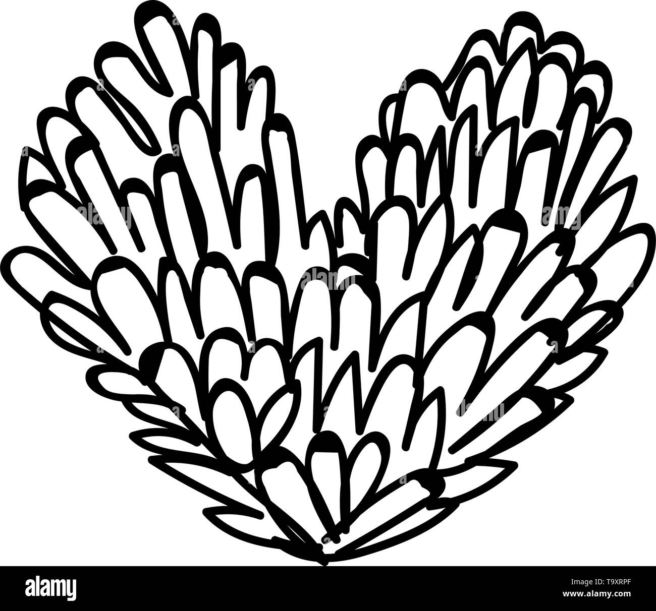 Unique feather texture Stock Vector Images - Alamy