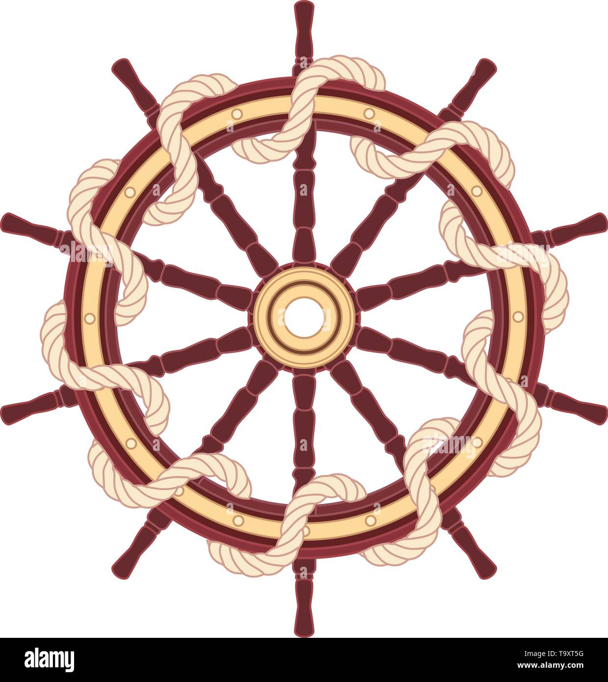 Ropes rigging nautical boat Stock Vector Images - Alamy