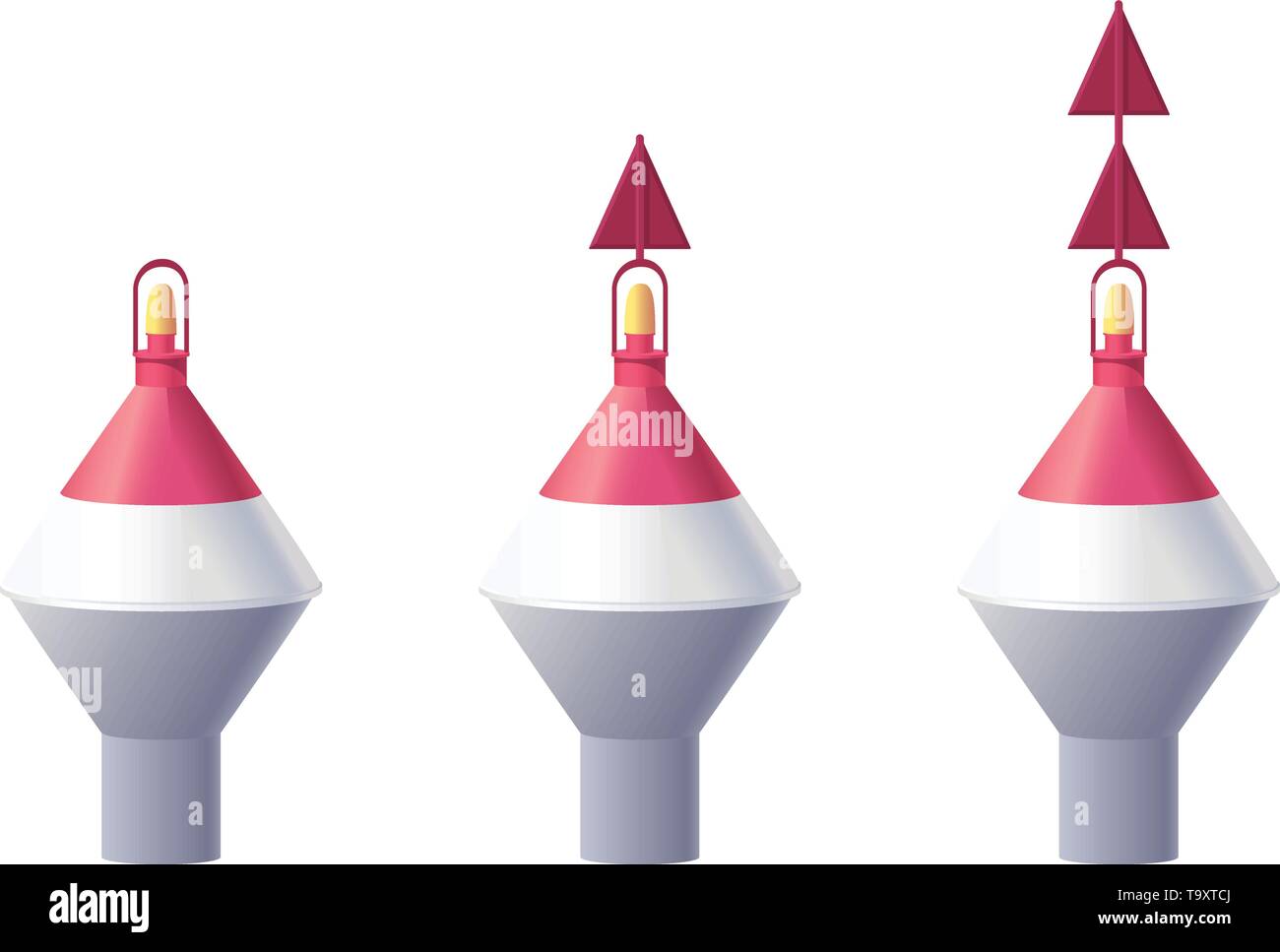 vector sea buoy icon set. Sailing, navigation symbol Stock Vector Image ...
