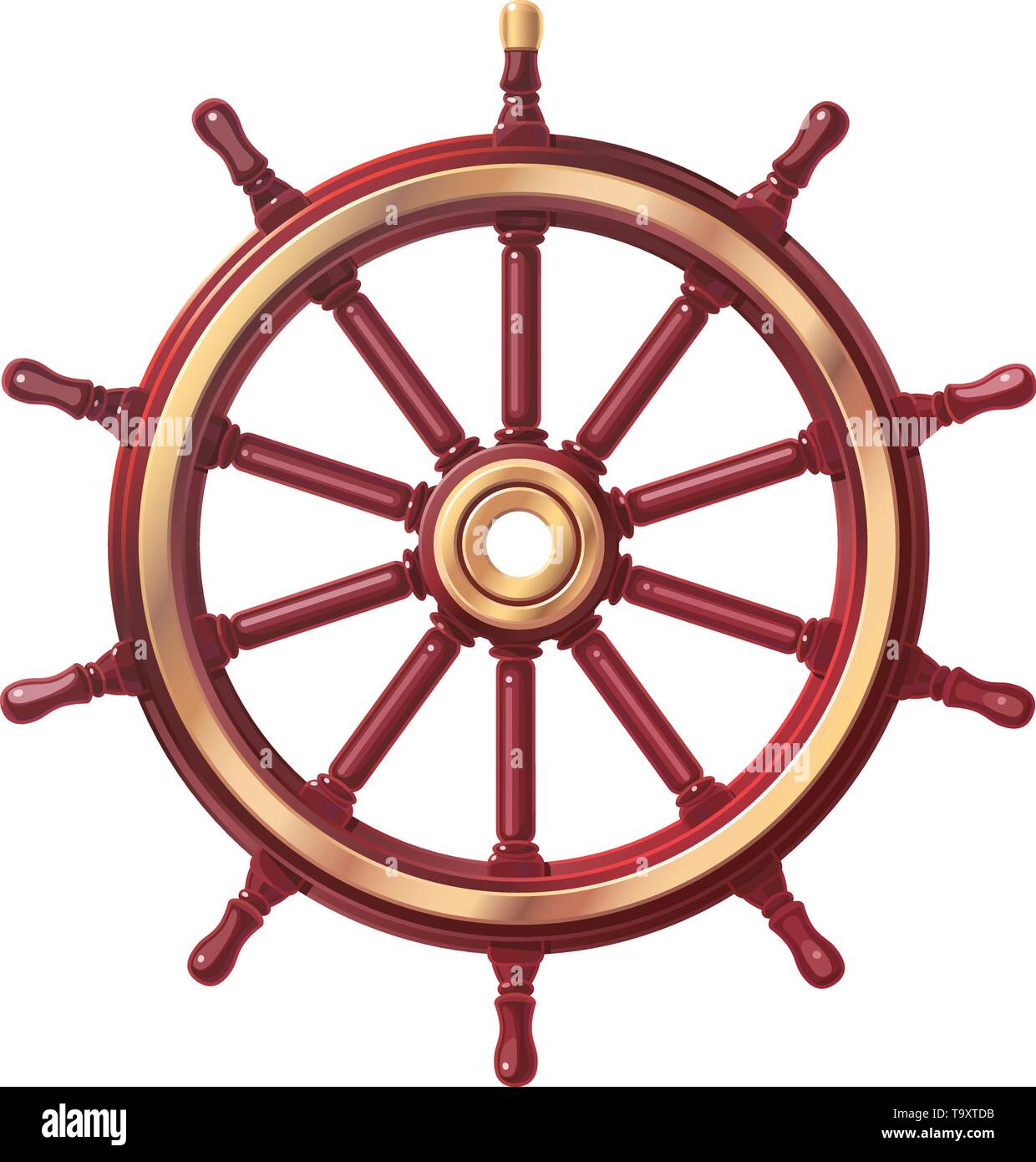 Ship Wheel Vector Vectors High Resolution Stock Photography and Images ...