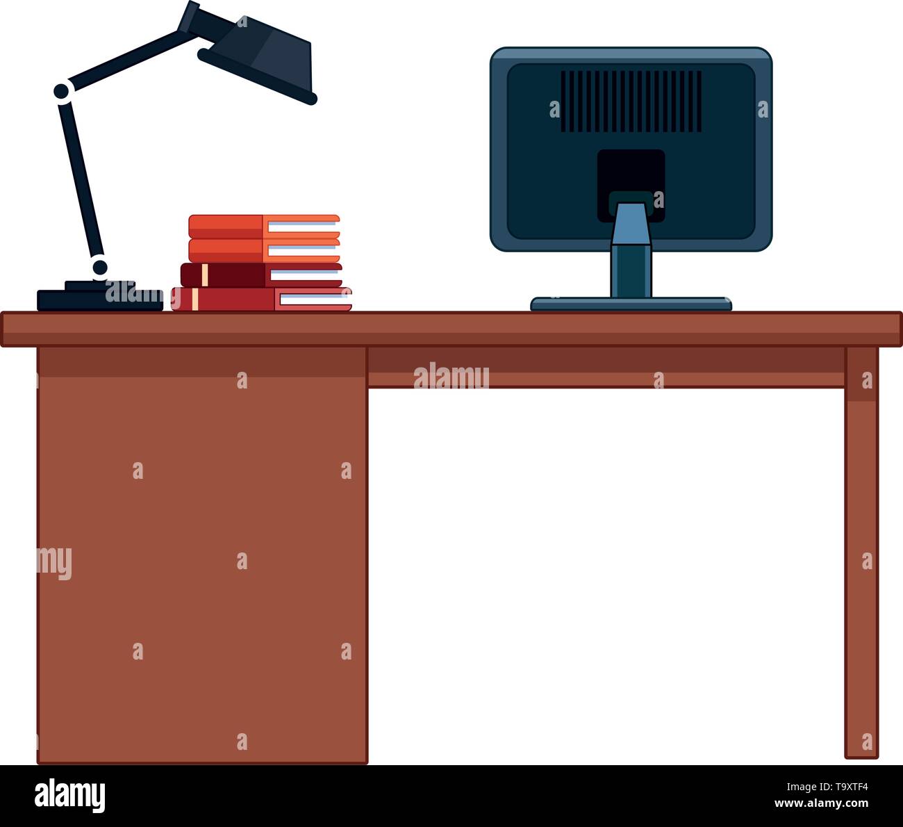 computer desk icon Stock Vector Image & Art - Alamy