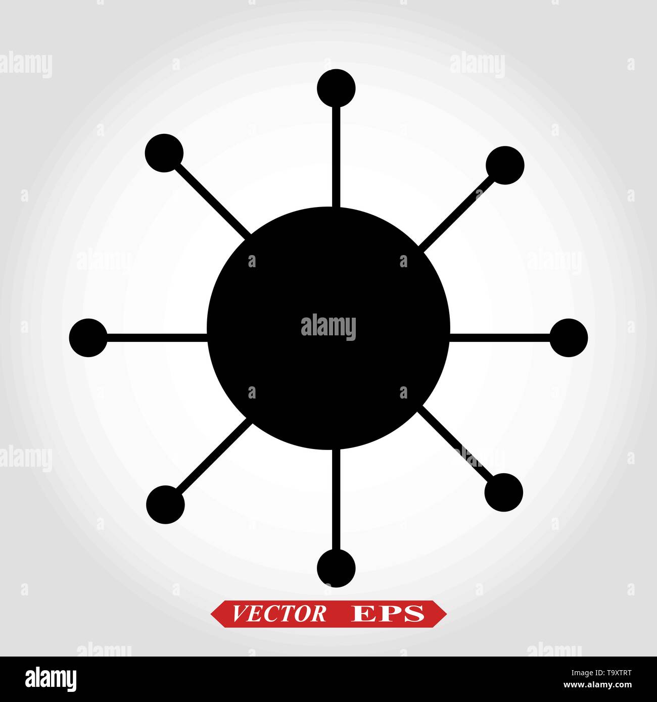 Hub network connection isolated minimal flat line icon eps10 Stock ... Hub network connection isolated minimal flat line icon eps10 Stock ...