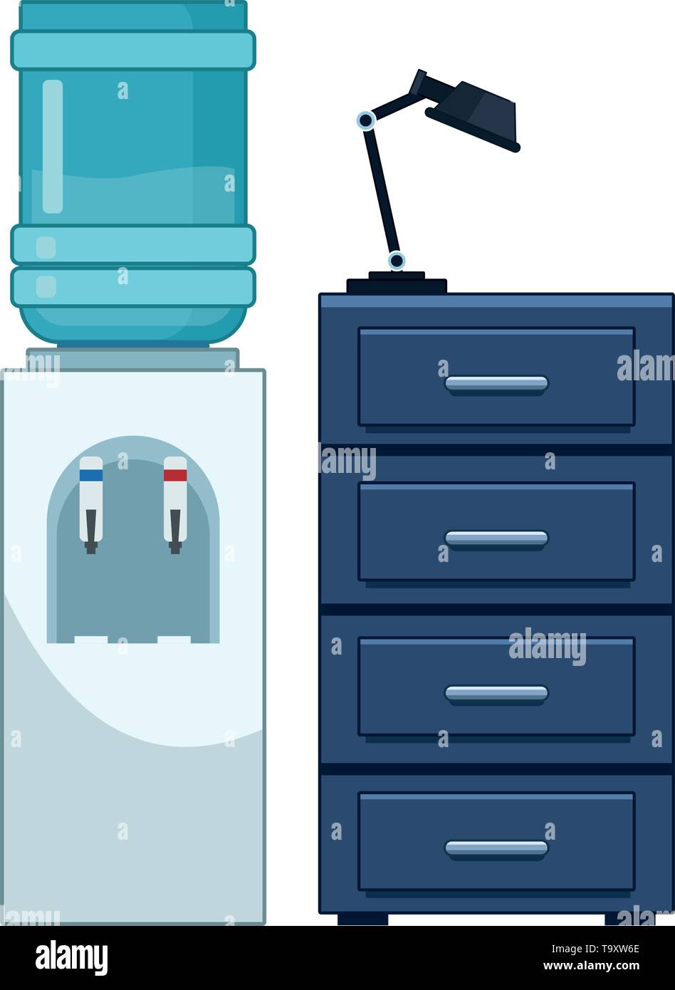Hot water storage Stock Vector Images - Alamy