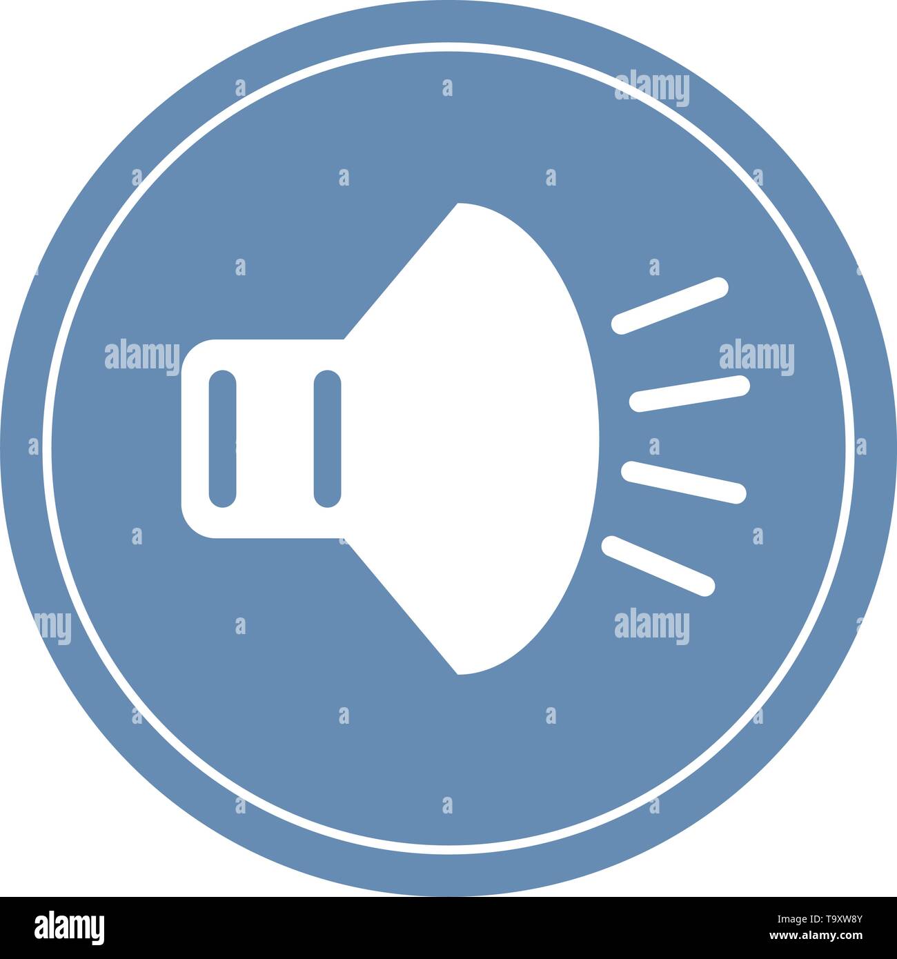 speaker sign icon Stock Vector Image & Art - Alamy