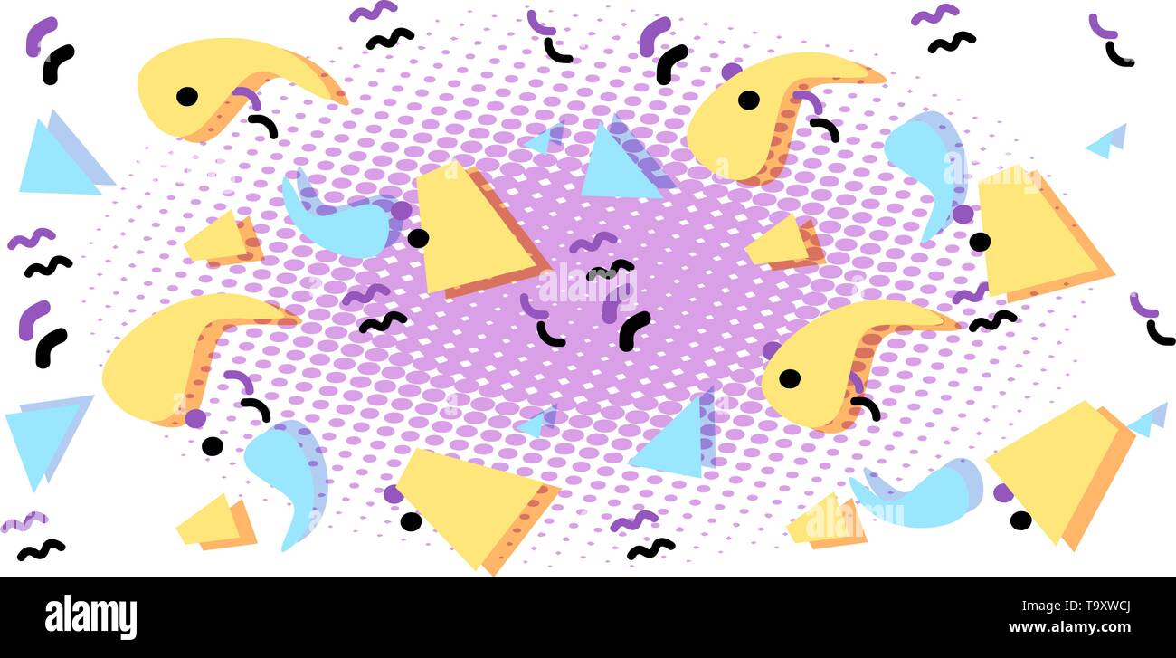 pink center 80s eighties background graphic texture forms. Pop art ...