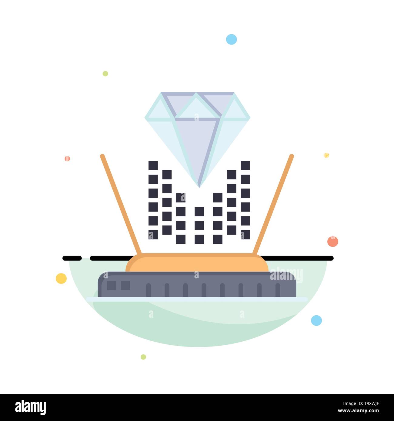 3d holographic projection Stock Vector Images - Alamy