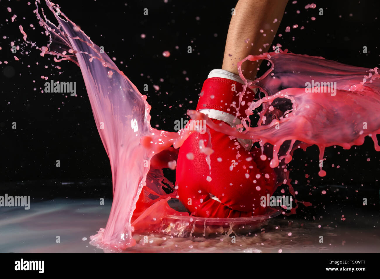 Fist punching water hi-res stock photography and images - Alamy