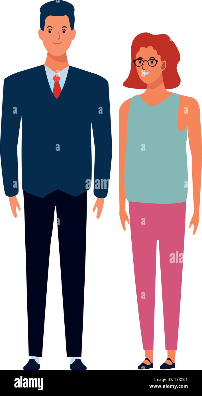 couple avatar cartoon character Stock Vector Image & Art - Alamy