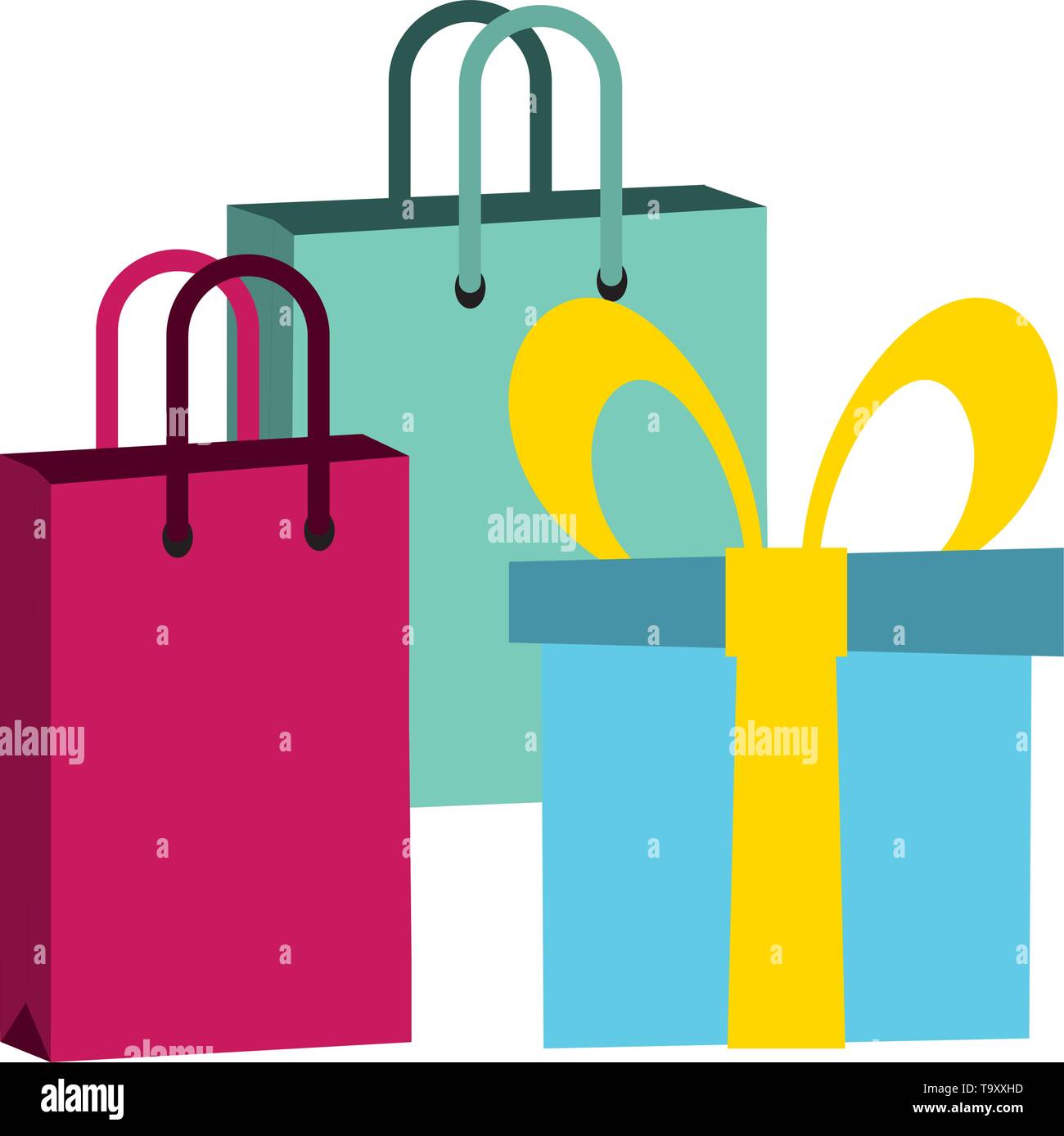 shopping bags and gift Stock Vector Image & Art - Alamy