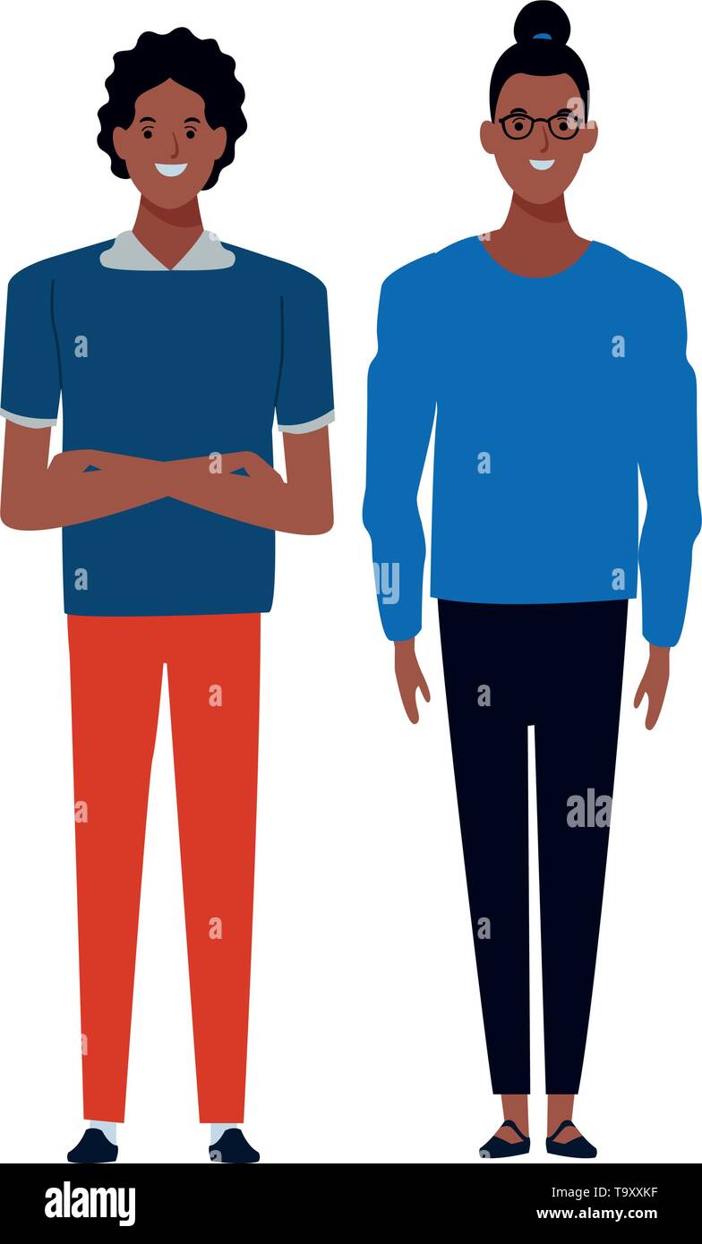 couple avatar cartoon character Stock Vector Image & Art - Alamy