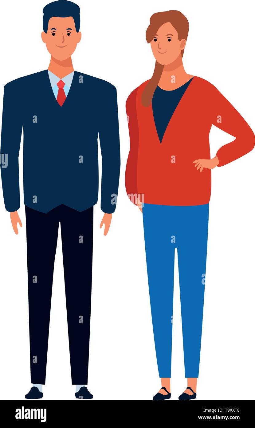 couple avatar cartoon character Stock Vector Image & Art - Alamy