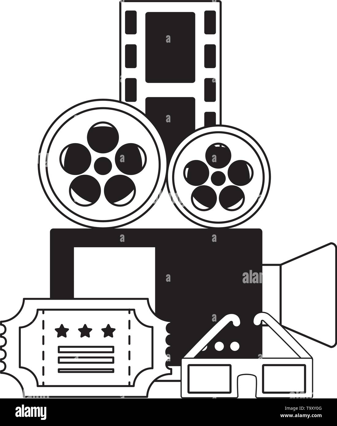 cinema movie design Stock Vector Image & Art - Alamy