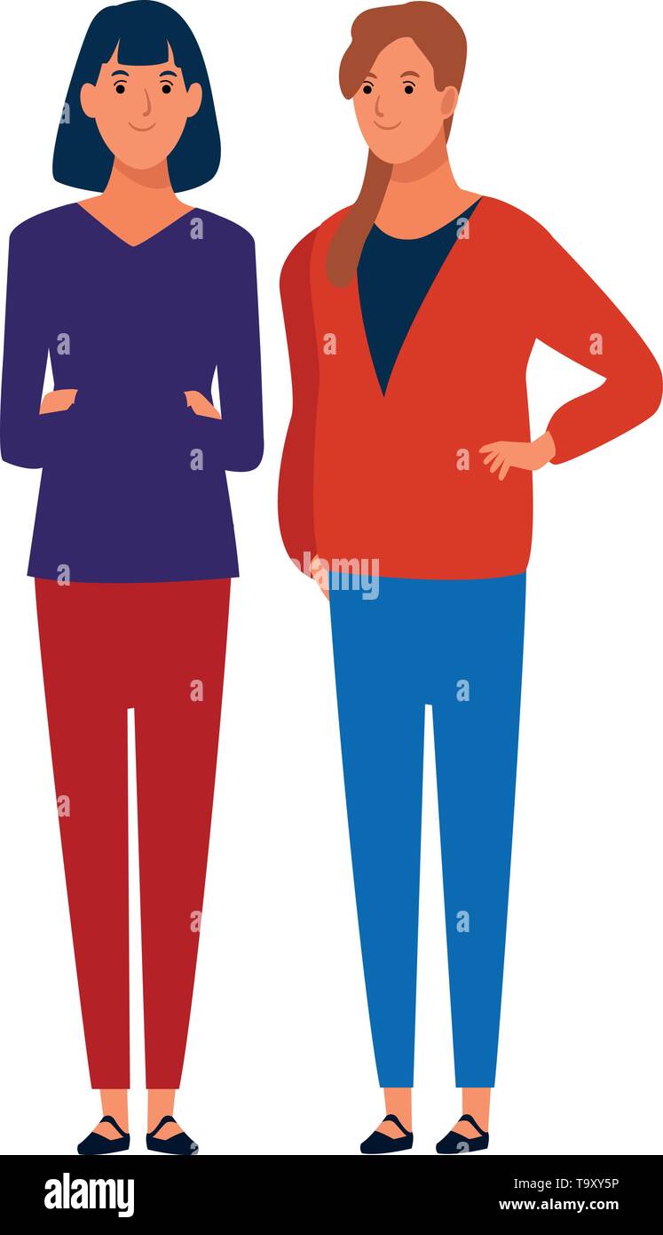 women avatar cartoon character Stock Vector Image & Art - Alamy