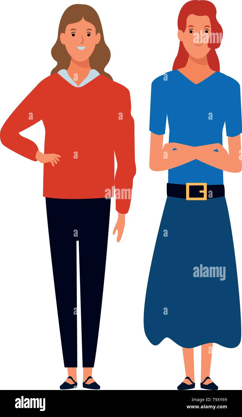women avatar cartoon character Stock Vector Image & Art - Alamy