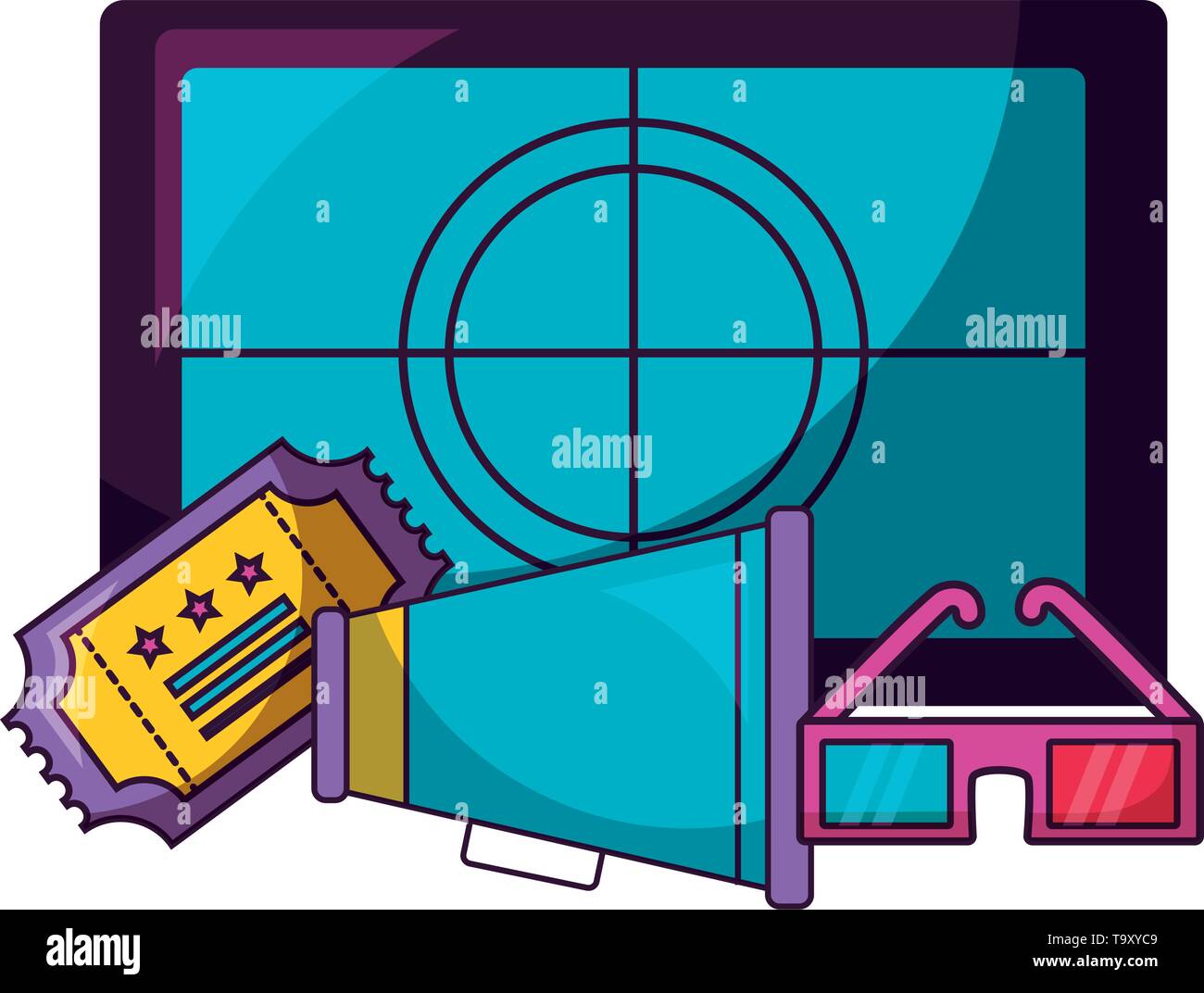 cinema movie design Stock Vector Image & Art - Alamy