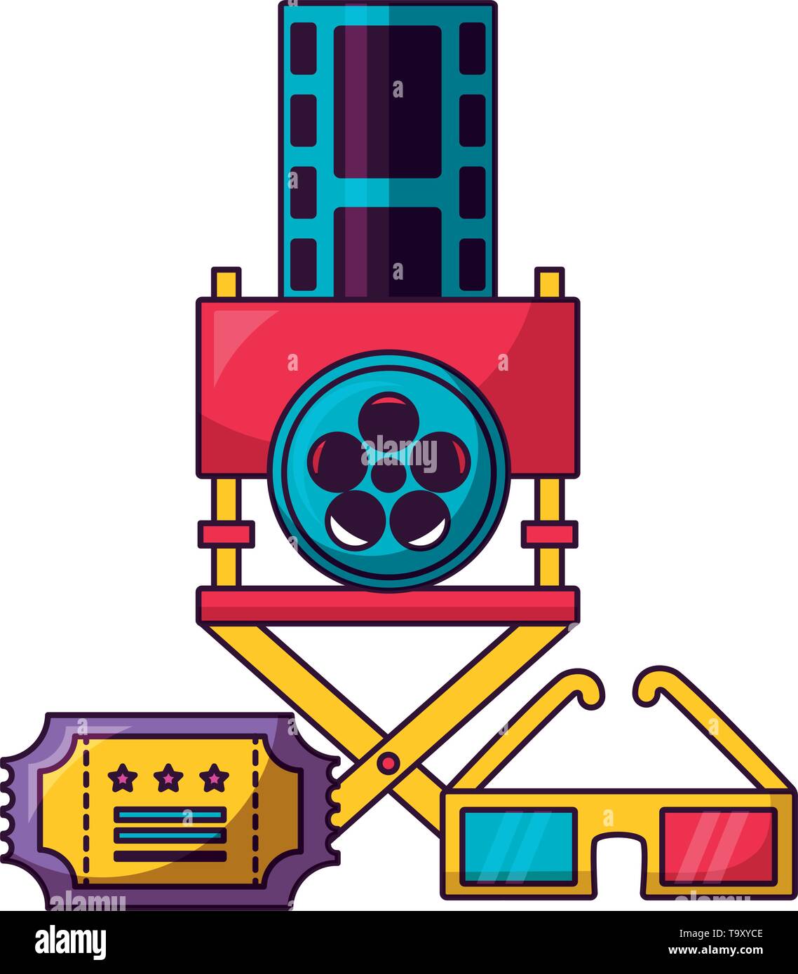cinema movie design Stock Vector Image & Art - Alamy