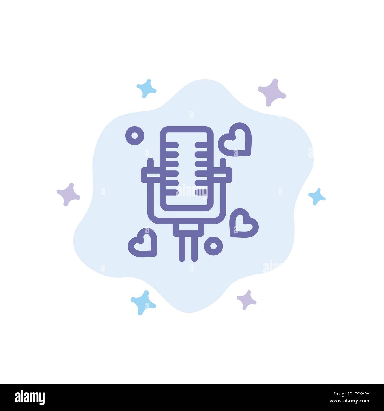Talking, Love, Married, Wedding Blue Icon on Abstract Cloud Background ...