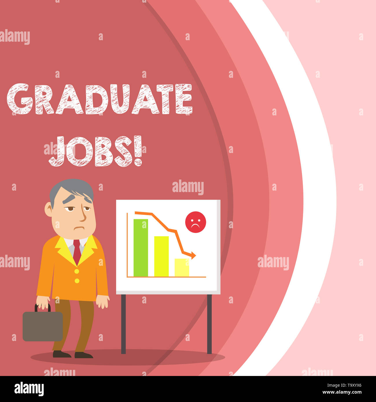 Conceptual hand writing showing Graduate Jobs. Concept meaning require ...