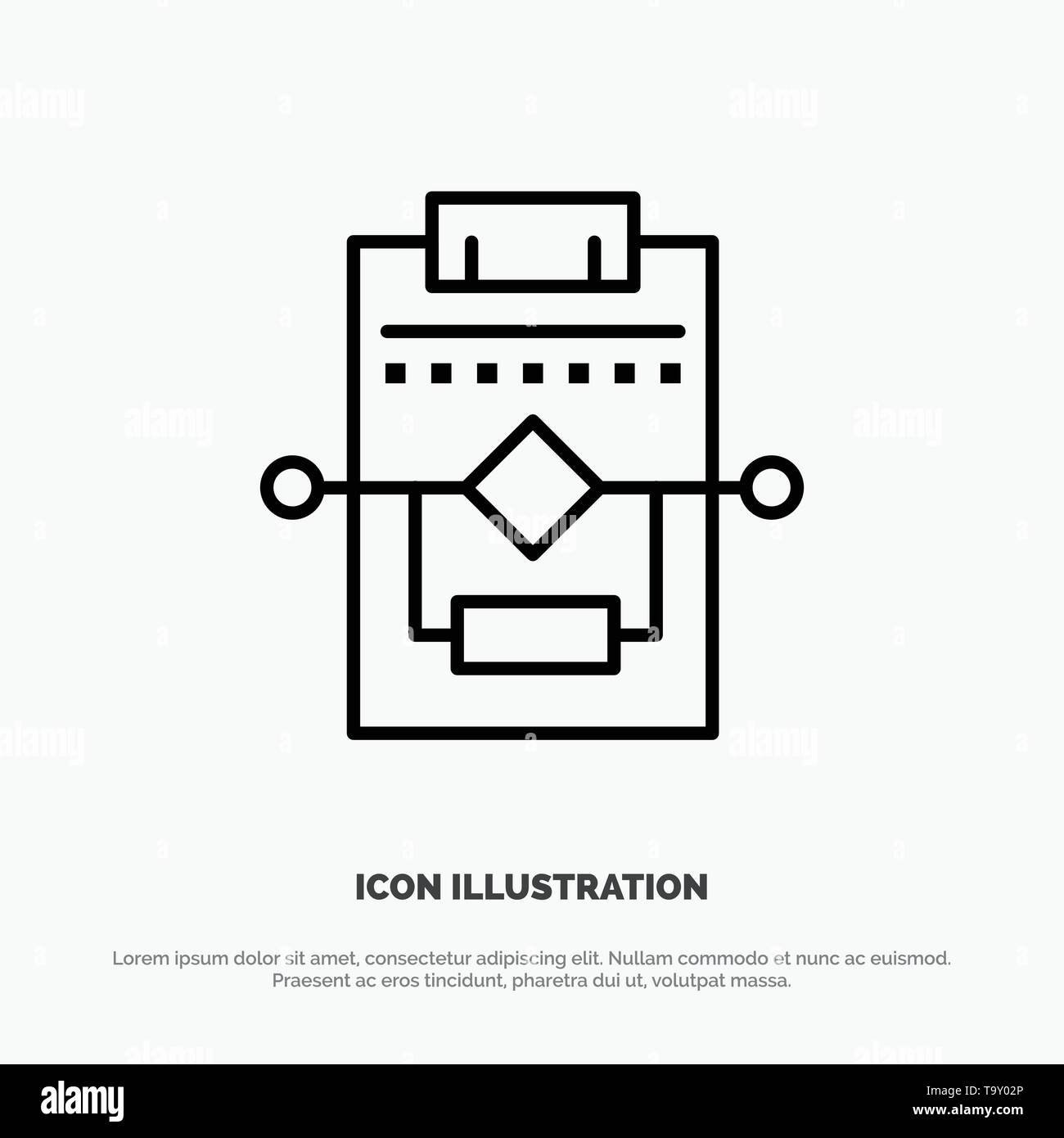 Network workflow Stock Vector Images - Alamy