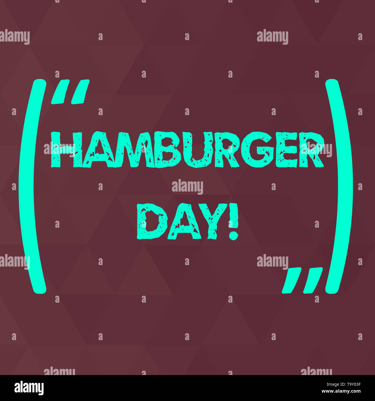 Word writing text Hamburger Day. Business photo showcasing celebrates ...