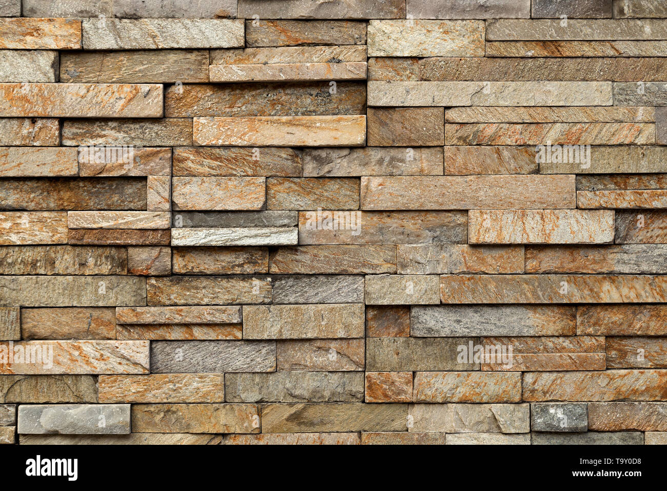 Texture of stone tile wall background Stock Photo - Alamy