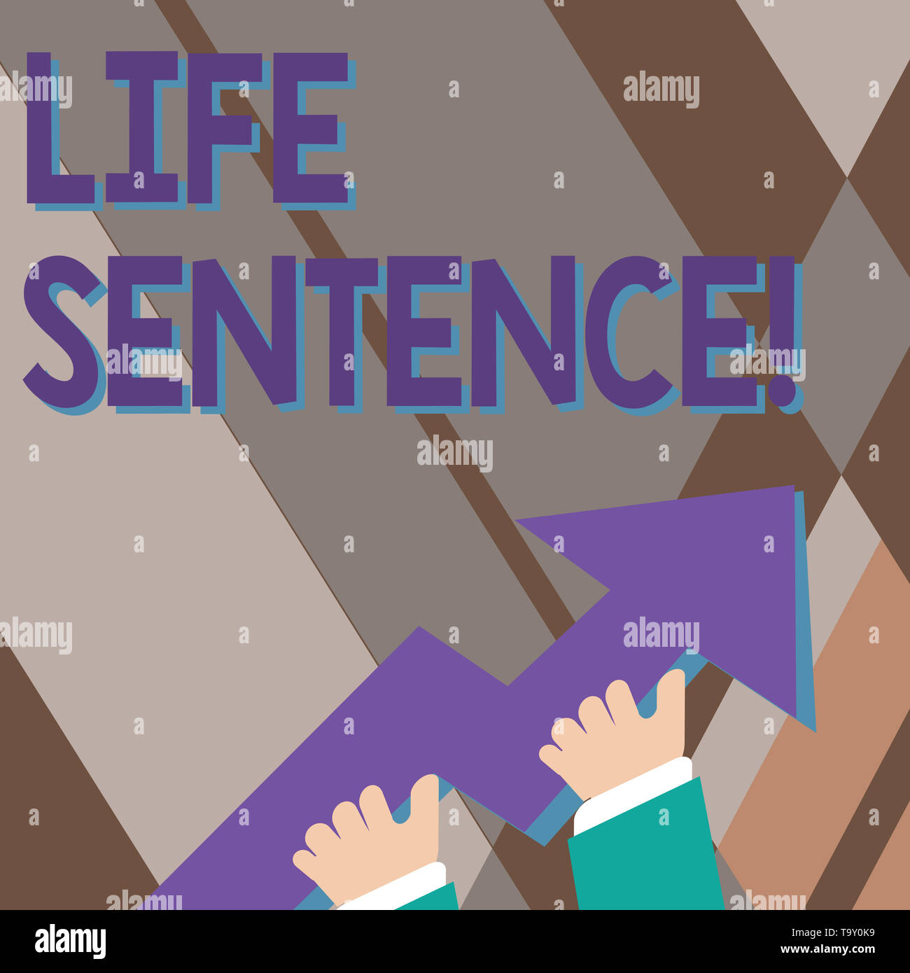 Handwriting text writing Life Sentence. Conceptual photo the punishment ...