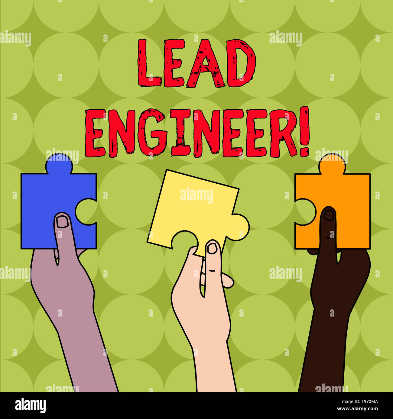 Handwriting text Lead Engineer. Conceptual photo control his team and ...