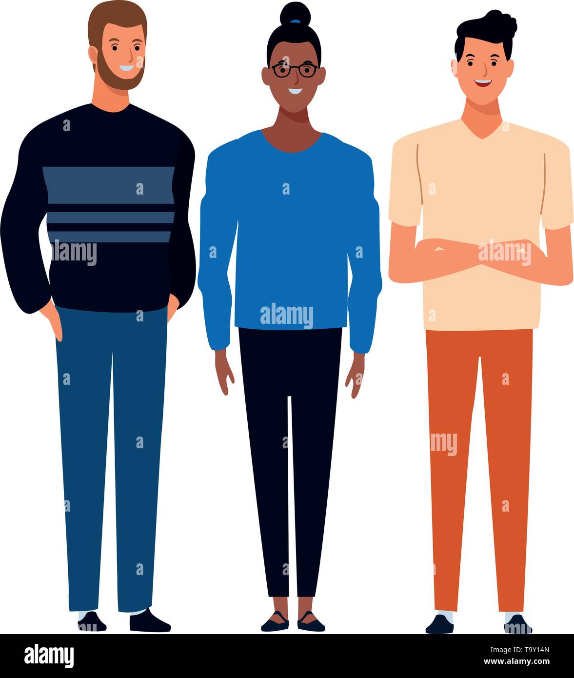 group of people avatar cartoon character Stock Vector Image & Art - Alamy