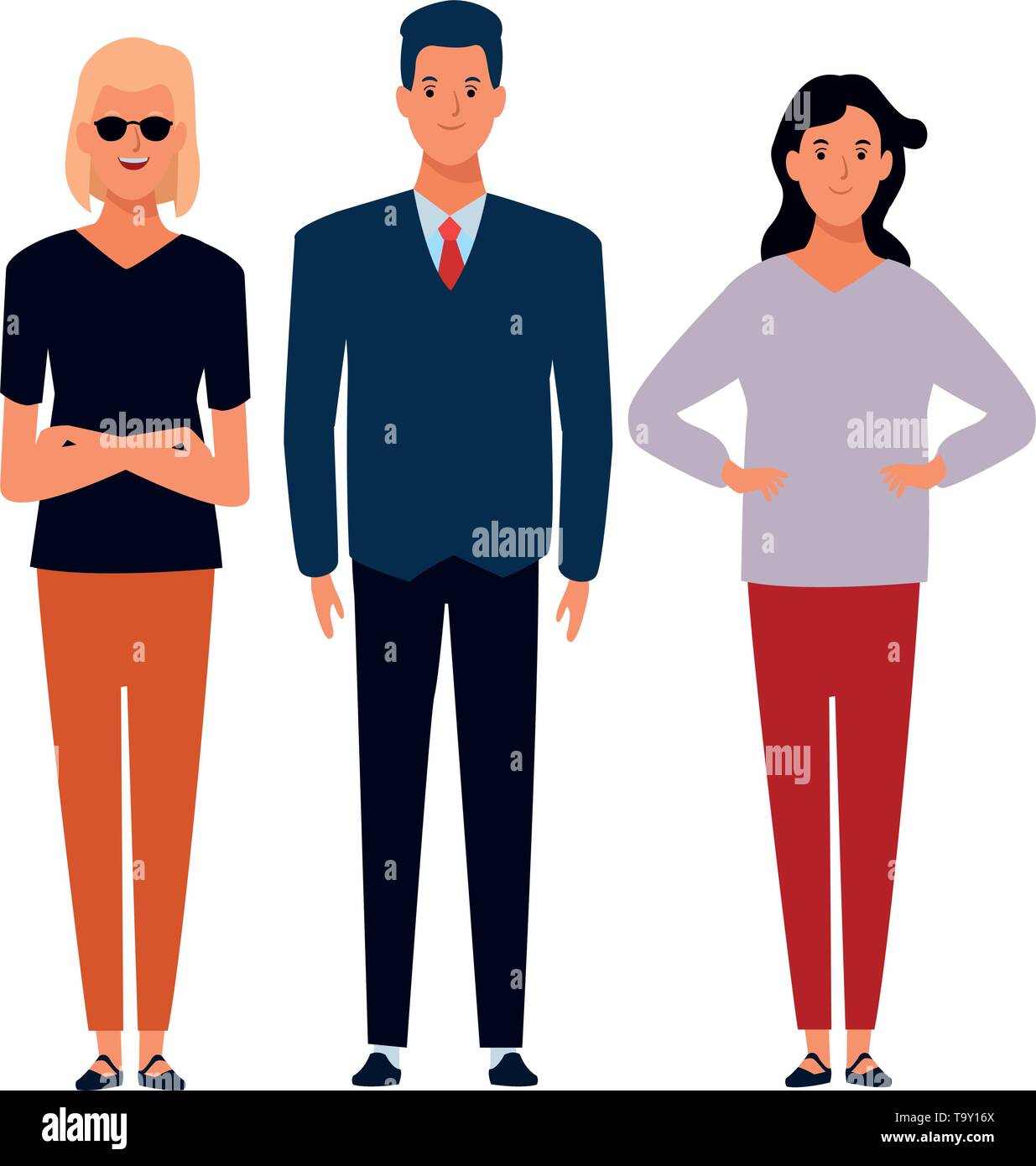 group of people avatar cartoon character Stock Vector Image & Art - Alamy