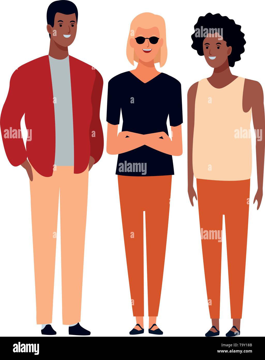 group of people avatar cartoon character Stock Vector Image & Art - Alamy